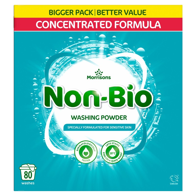 Morrisons Non Bio Laundry Powder 80 Washes - Morrisons Online Groceries ...