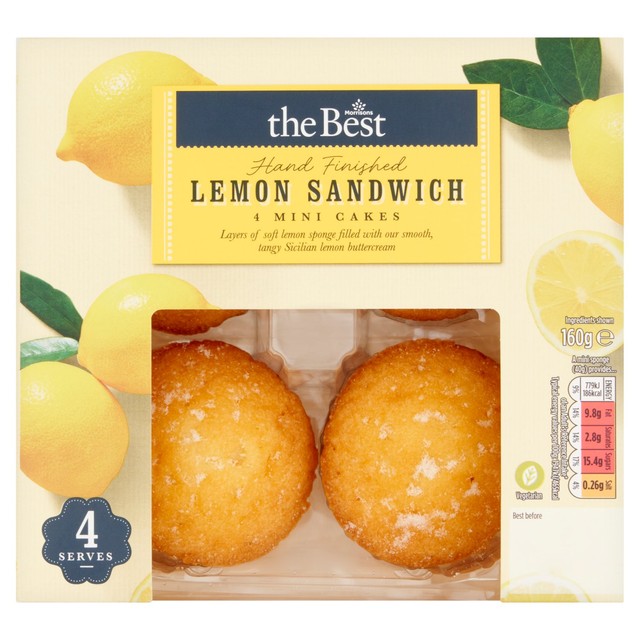 Morrisons The Best Mini Lemon Sponge Cakes - Morrisons Online Groceries ...