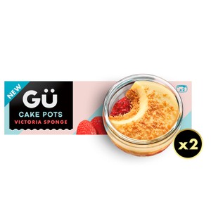 Gu Victoria Sponge Cake Pots 2 x 75g - Morrisons Online Groceries & Offers
