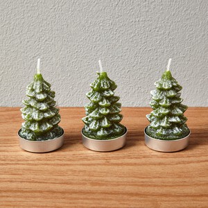 Morrisons Christmas 4 Mini Tealights Green Tree - Morrisons Online ...