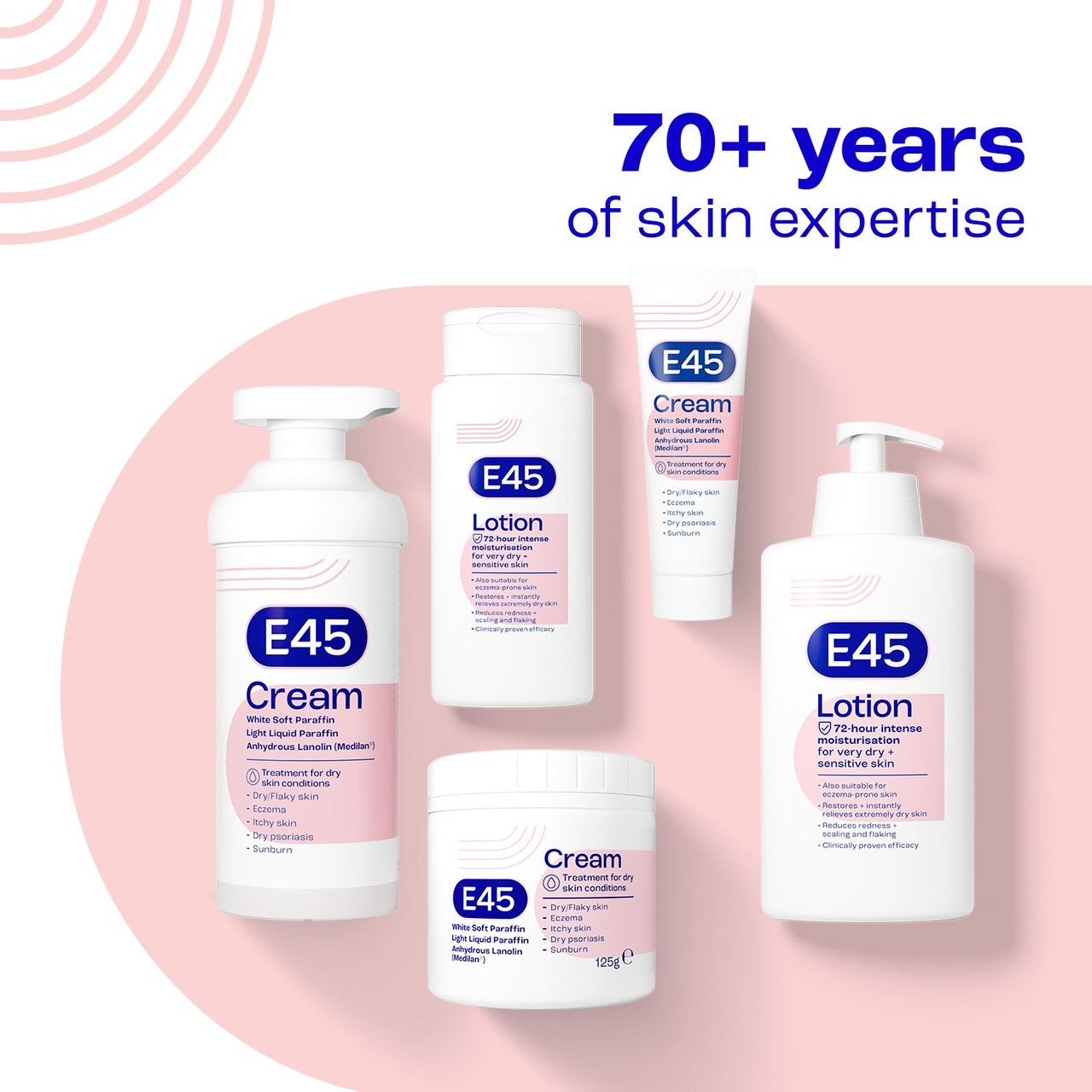 E45 Moisturiser Body Lotion for Dry & Sensitive Skin 500ml - Morrisons ...