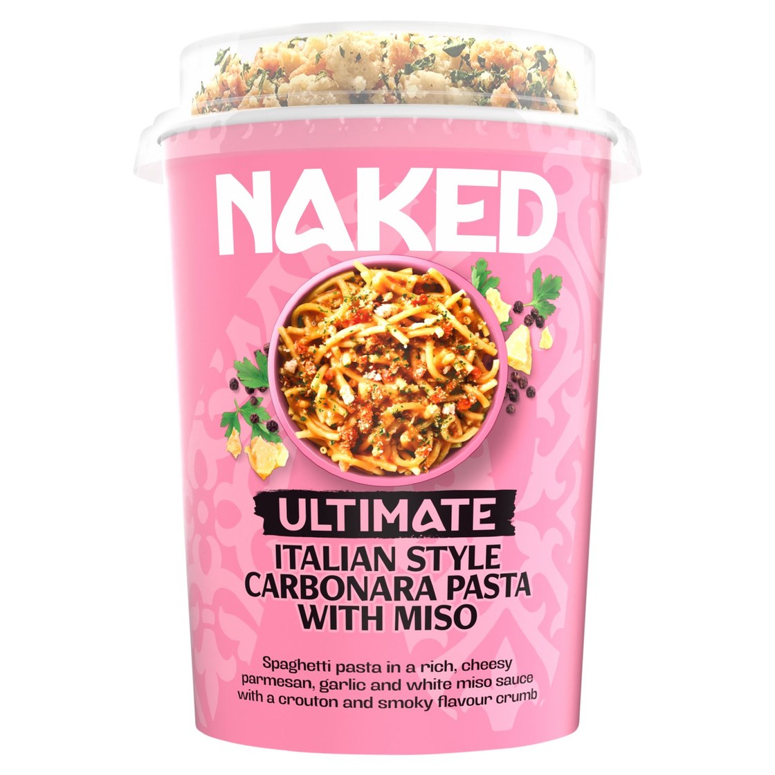 Naked Ultimate Italian Carbonara Pasta With Miso 80g - Morrisons Online ...