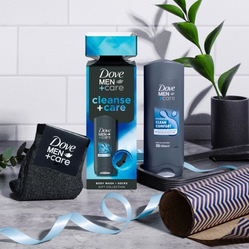 Dove Men Care Cleanse Care Bodywash And Socks Gift Set Cracker ...
