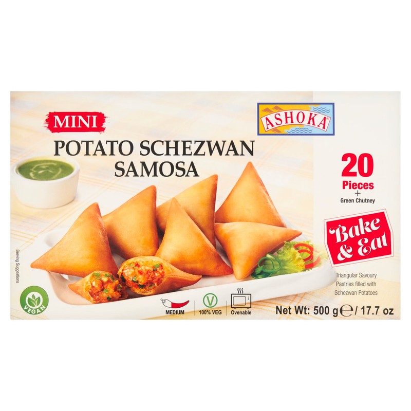Ashoka Mini Potato Schezwan Samosa - Morrisons Online Groceries & Offers