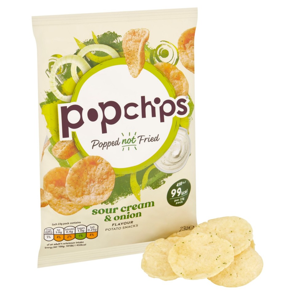 Popchips Sour Cream & Onion - Morrisons Online Groceries & Offers