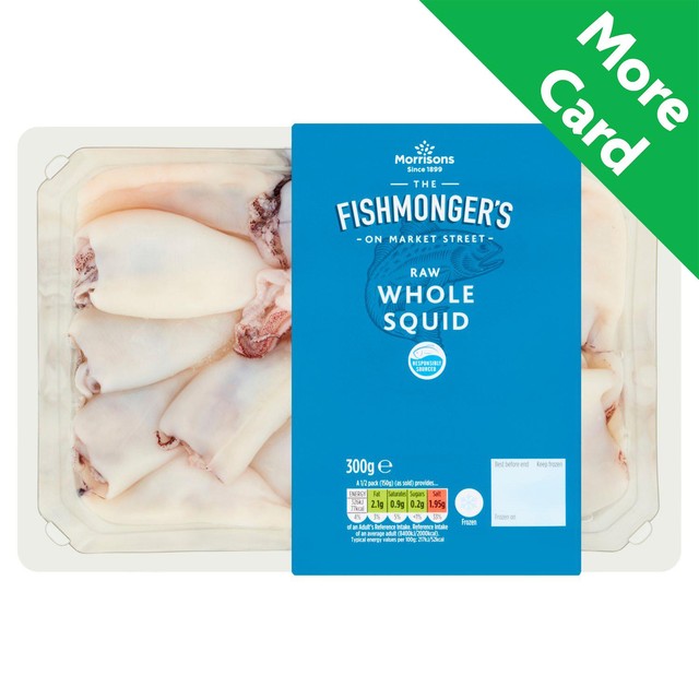 Morrisons Raw Whole Squid - Morrisons Online Groceries & Offers