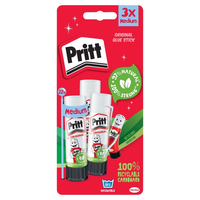 Pritt Stick Original 3 pack - Morrisons Online Groceries & Offers