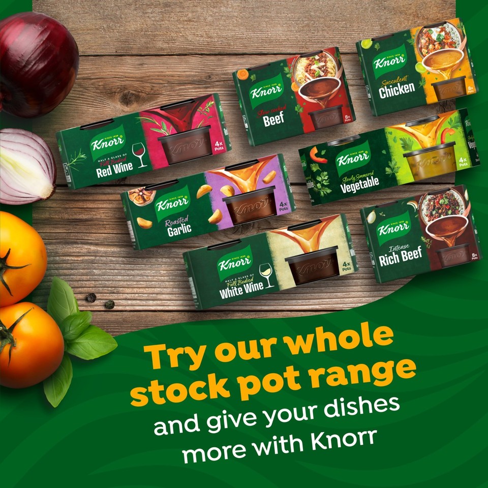 Knorr Garlic Stock Pot 4x28g - Morrisons Online Groceries & Offers