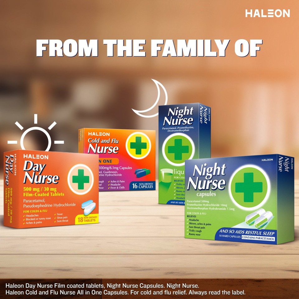 Haleon Cold & Flu Nurse All In One Capsules 16 pack - Morrisons Online ...