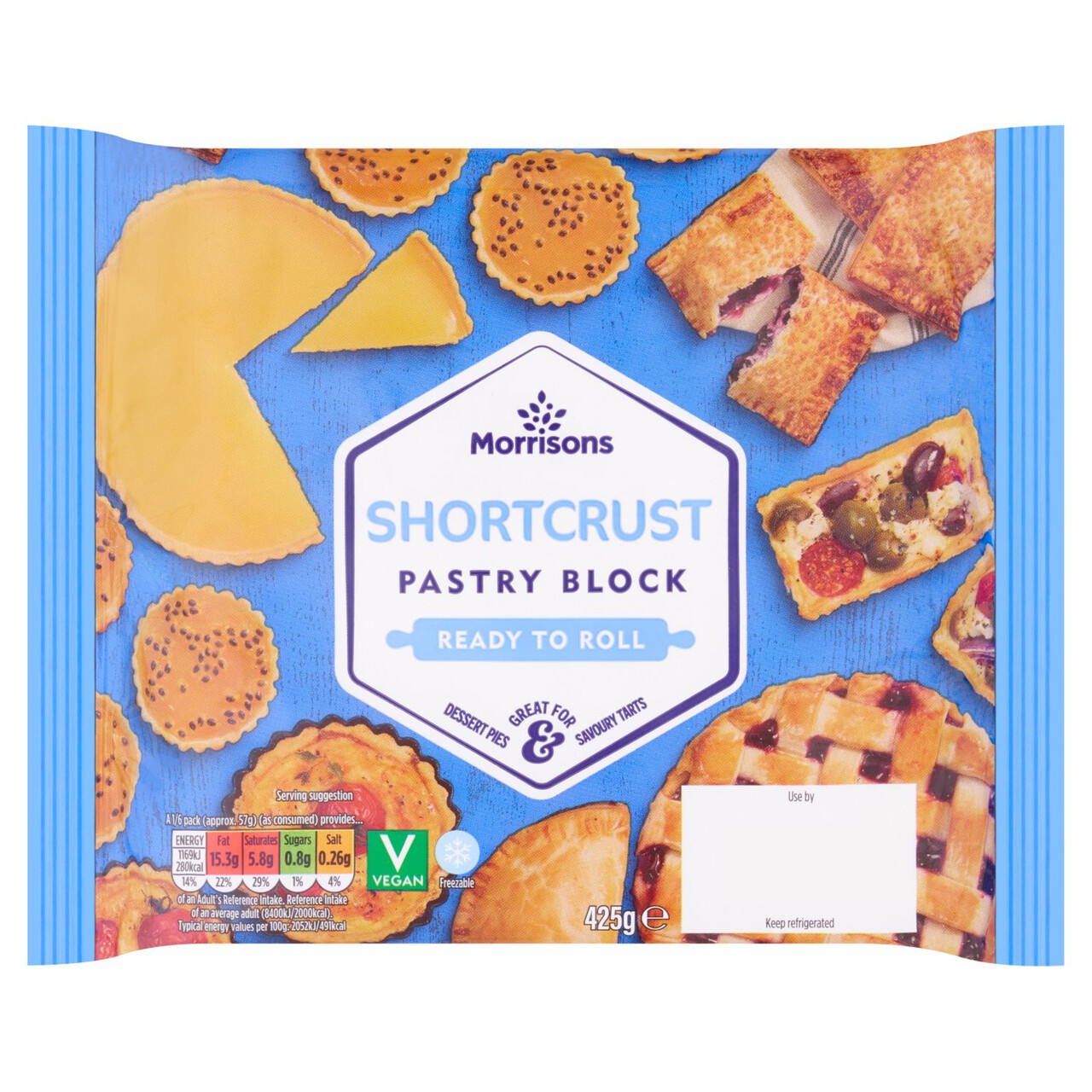Morrisons Shortcrust Pastry Block - Morrisons Online Groceries & Offers