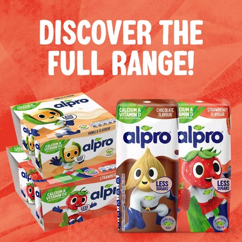Alpro Kids Strawberry Soya Dairy Free Yoghurt Alternatives 4x115g ...