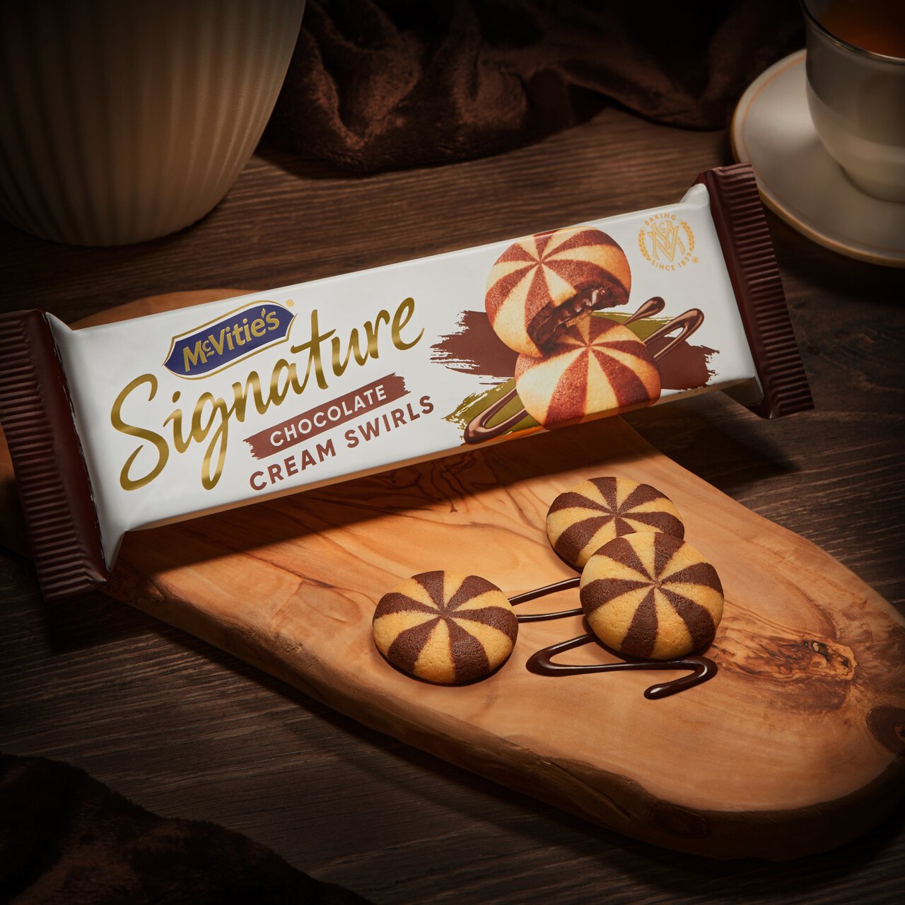 McVitie's Signature Chocolate Cream Swirls Biscuits - Morrisons Online ...