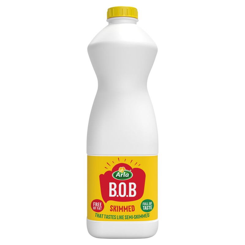 Arla BOB Skimmed Milk 1L Tastes like Semi Skimmed - Morrisons Online ...