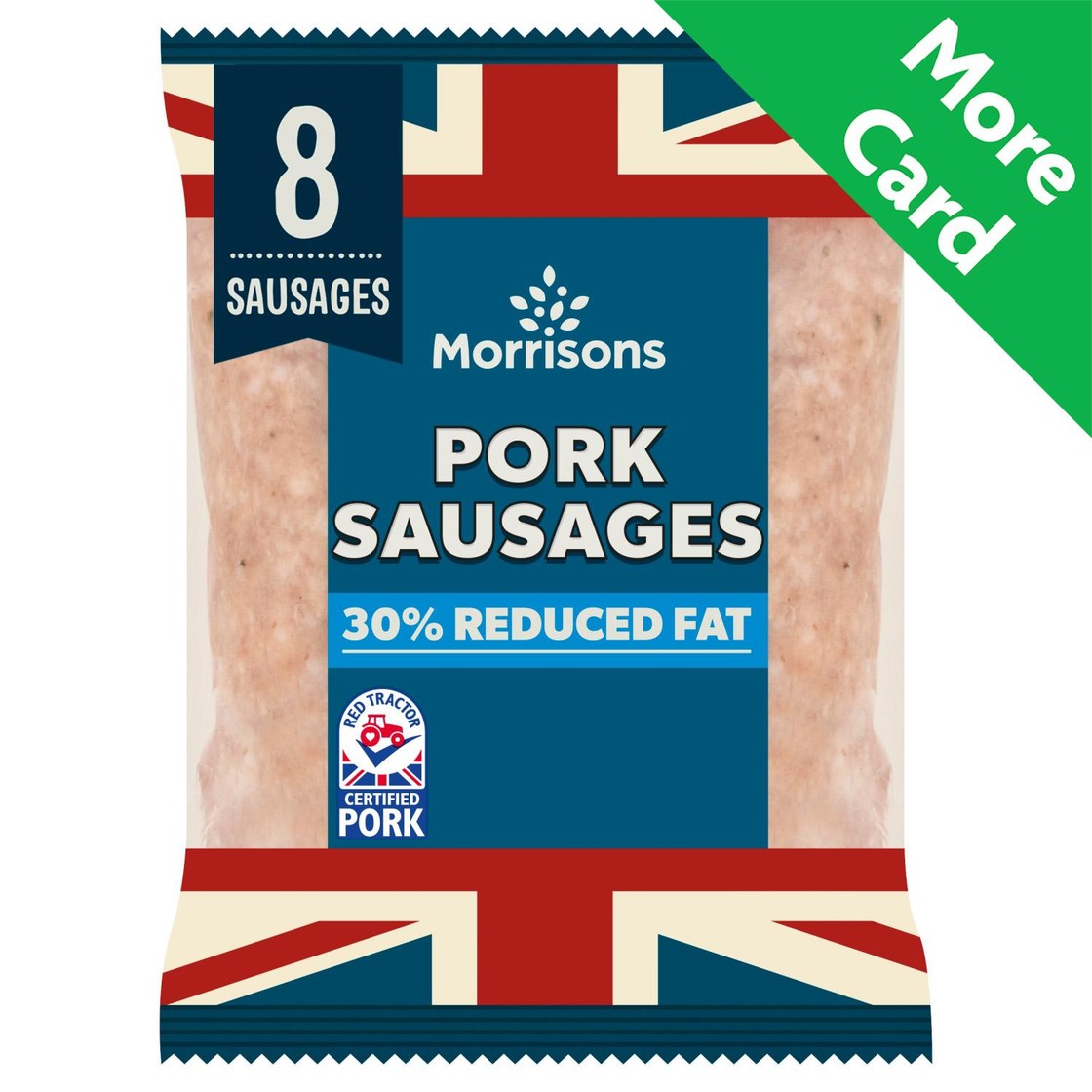 Morrisons 8 Butchers Style Reduced Fat Pork Sausage - Morrisons Online ...