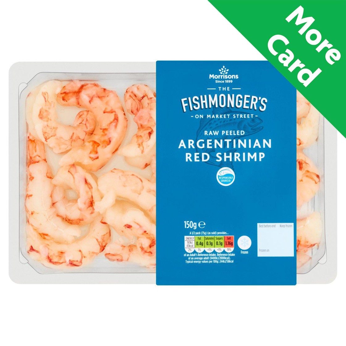 Morrisons Frozen Raw Peeled Argentinian Red Shrimp - Morrisons Online ...