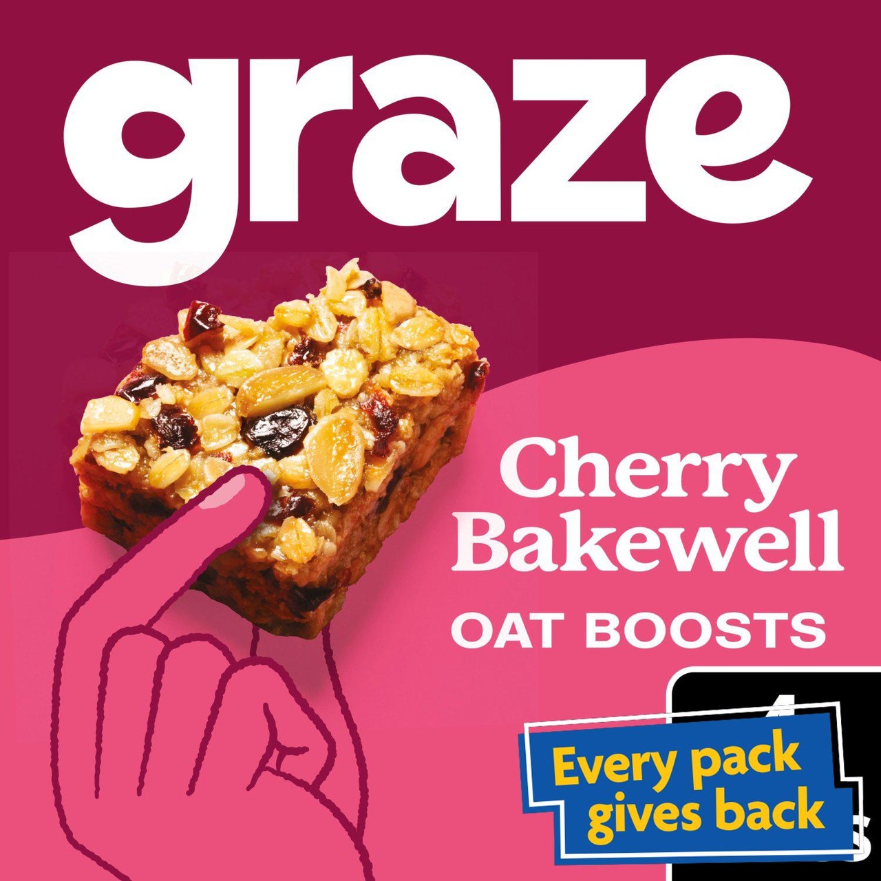 Graze Cherry Bakewell Oat Boost Flapjack Snack Bars 4 x 30g - Morrisons ...