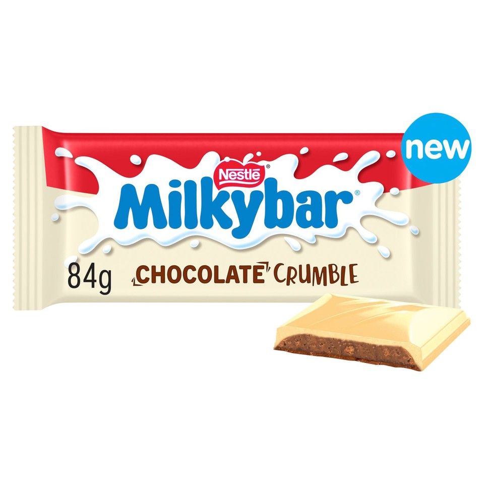 Milkybar Chocolate Crumble White Chocolate Bar 84g - Morrisons Online ...