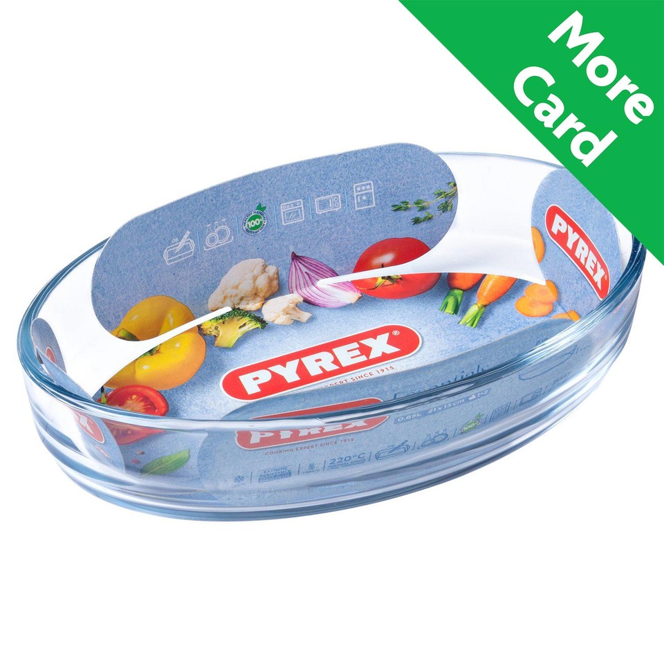 Pyrex Clear Oval 21cm Roaster - Morrisons Online Groceries & Offers