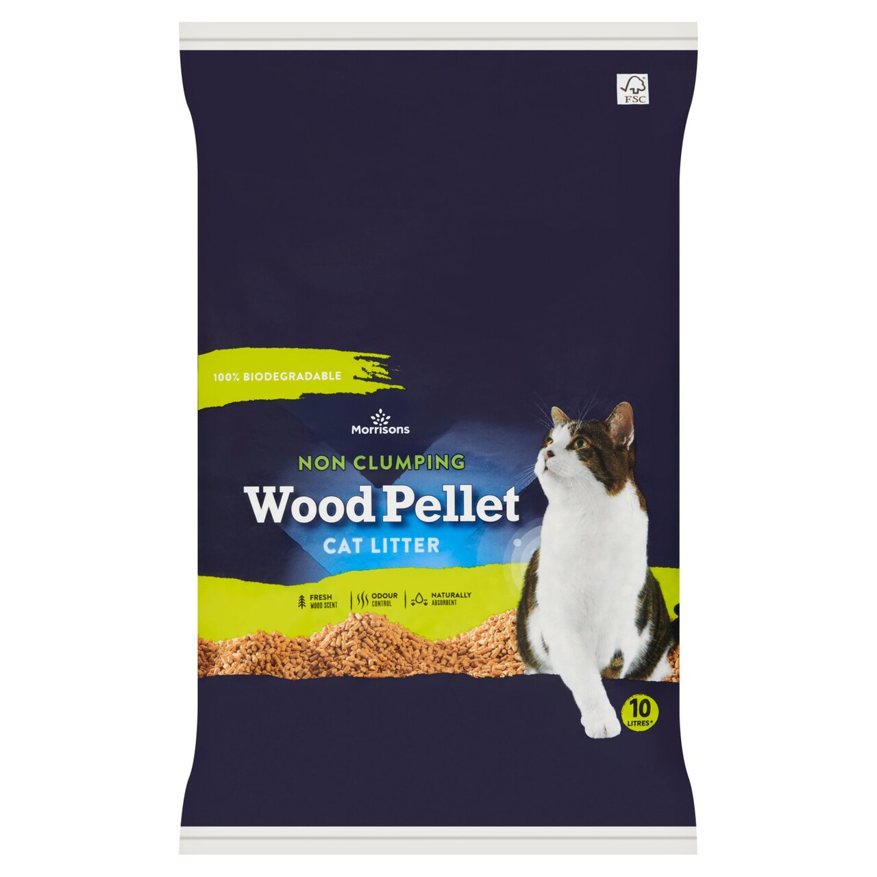 Morrisons Non Clumping Wood Pellet Cat Litter - Morrisons Online ...