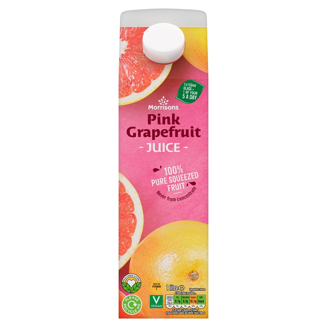 Morrisons Pink Grapefruit Juice - Morrisons Online Groceries & Offers
