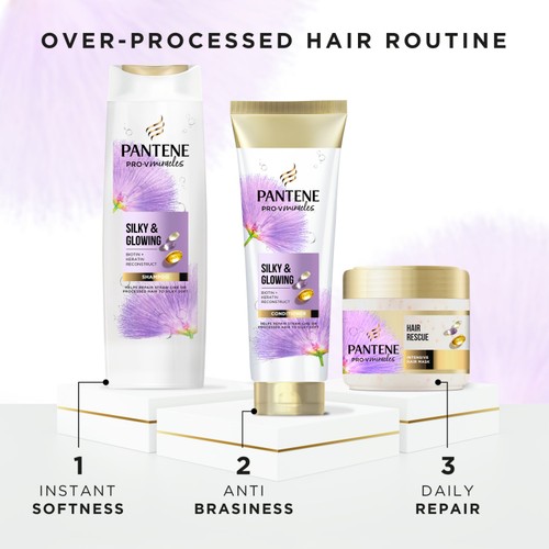 Pantene Miracles Silky & Glowing Shampoo - Morrisons Online Groceries & Offers