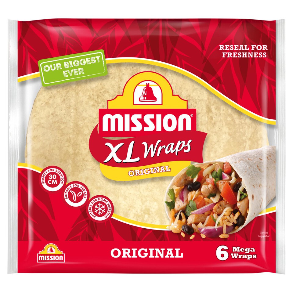 Mission Original XL Tortilla Wraps - Morrisons Online Groceries & Offers