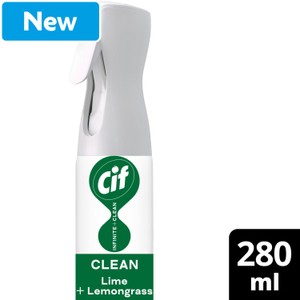 Cif Infinite Clean All in One Cleaner Spray Lime & Lemongrass 280ml ...