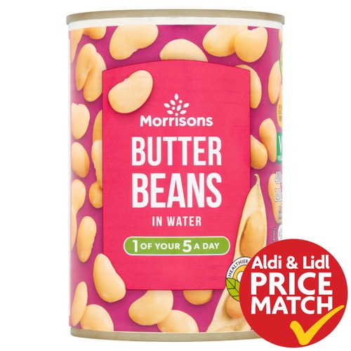 Morrisons Butter Beans In Water (400g) - Morrisons Online Groceries ...