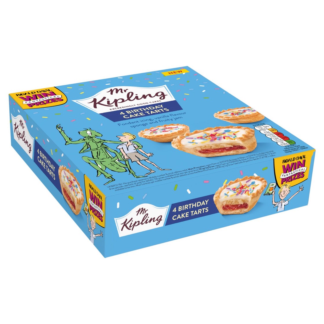 Mr Kipling 4 Birthday Cake Tarts - Morrisons Online Groceries & Offers