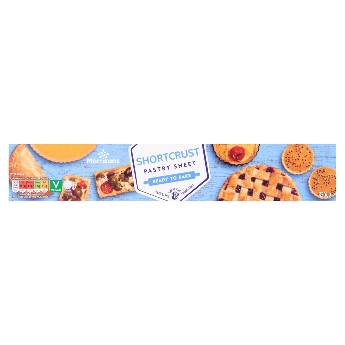 Morrisons Ready Roll Shortcrust Pastry - Morrisons Online Groceries ...