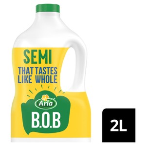 Arla BOB Semi-Skimmed Milk 2L That Tastes Like Whole - Morrisons Online ...