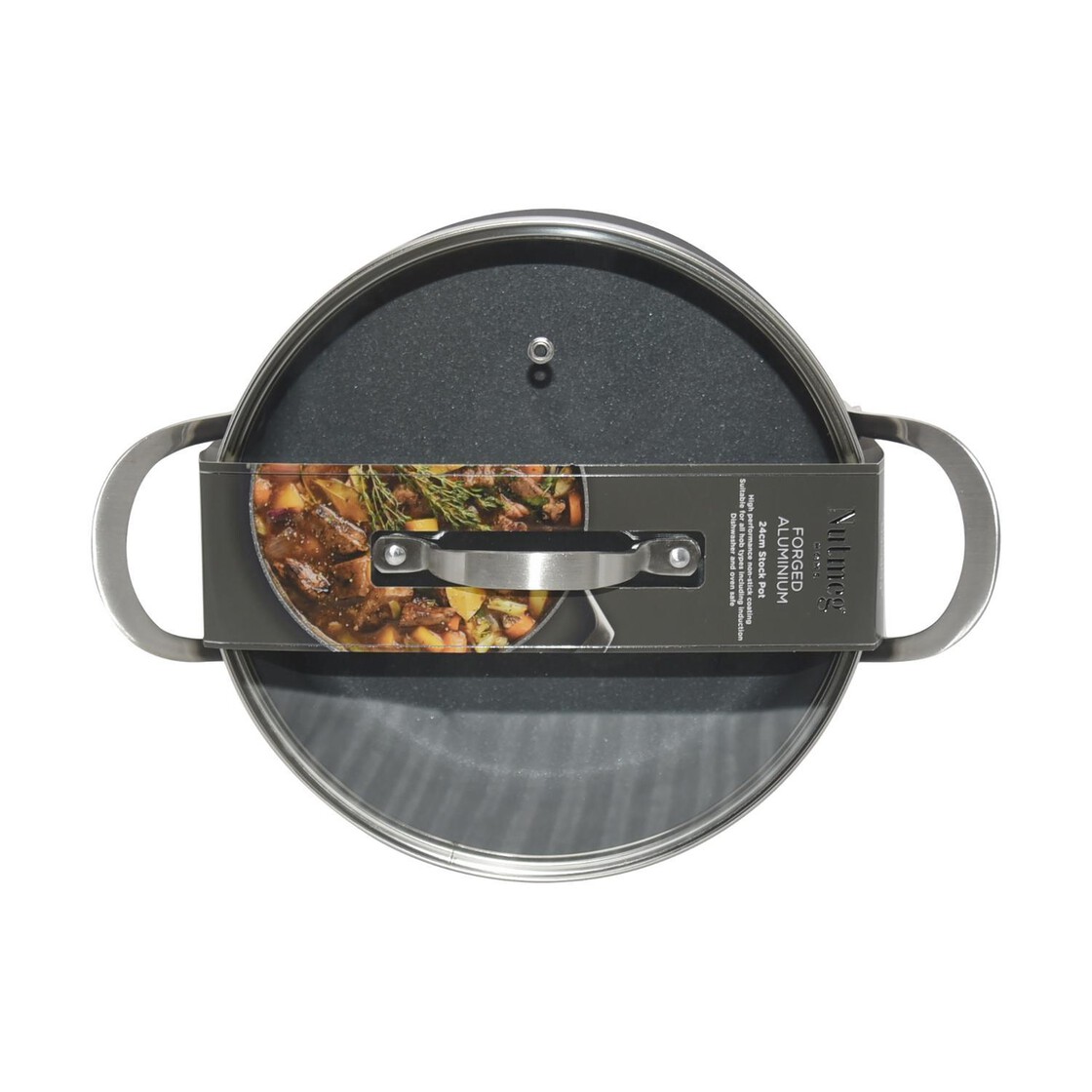 Nutmeg Home 24cm Forged Aluminium Stock Pot - Morrisons Online ...