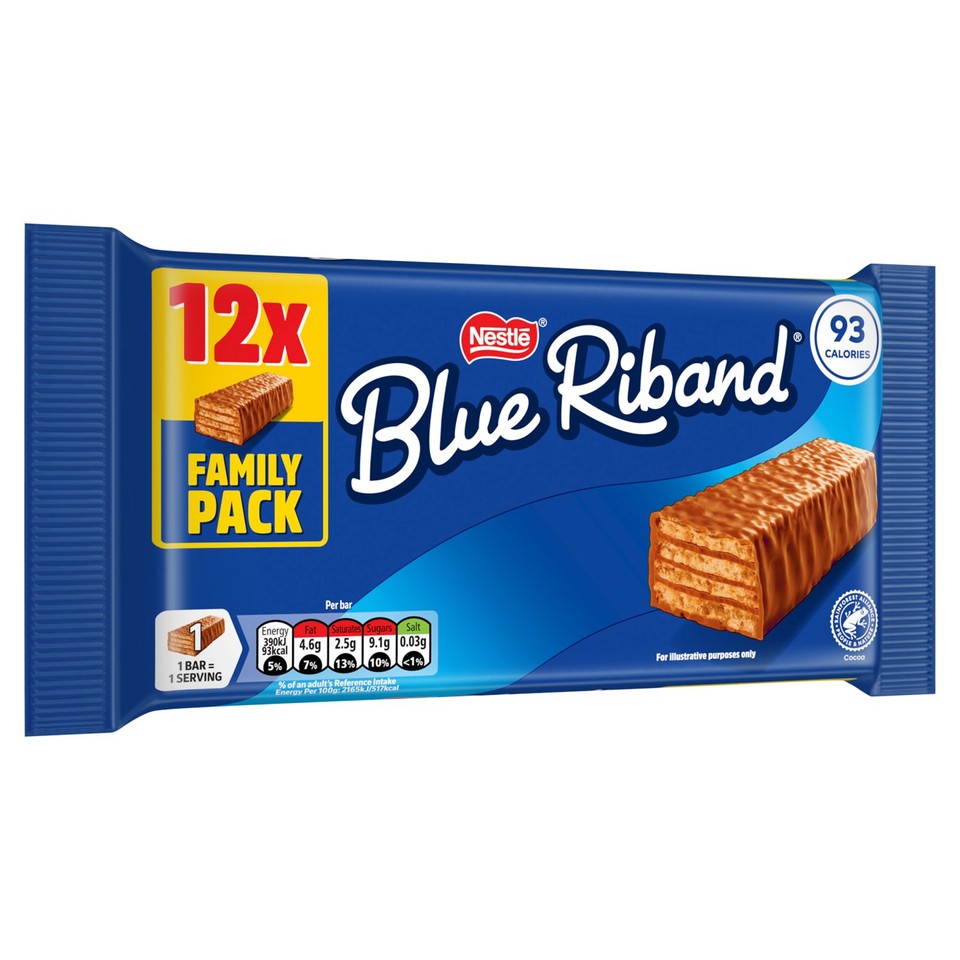 Blue Riband Milk Chocolate Wafer Biscuit Multipack 12 Pack - Morrisons ...