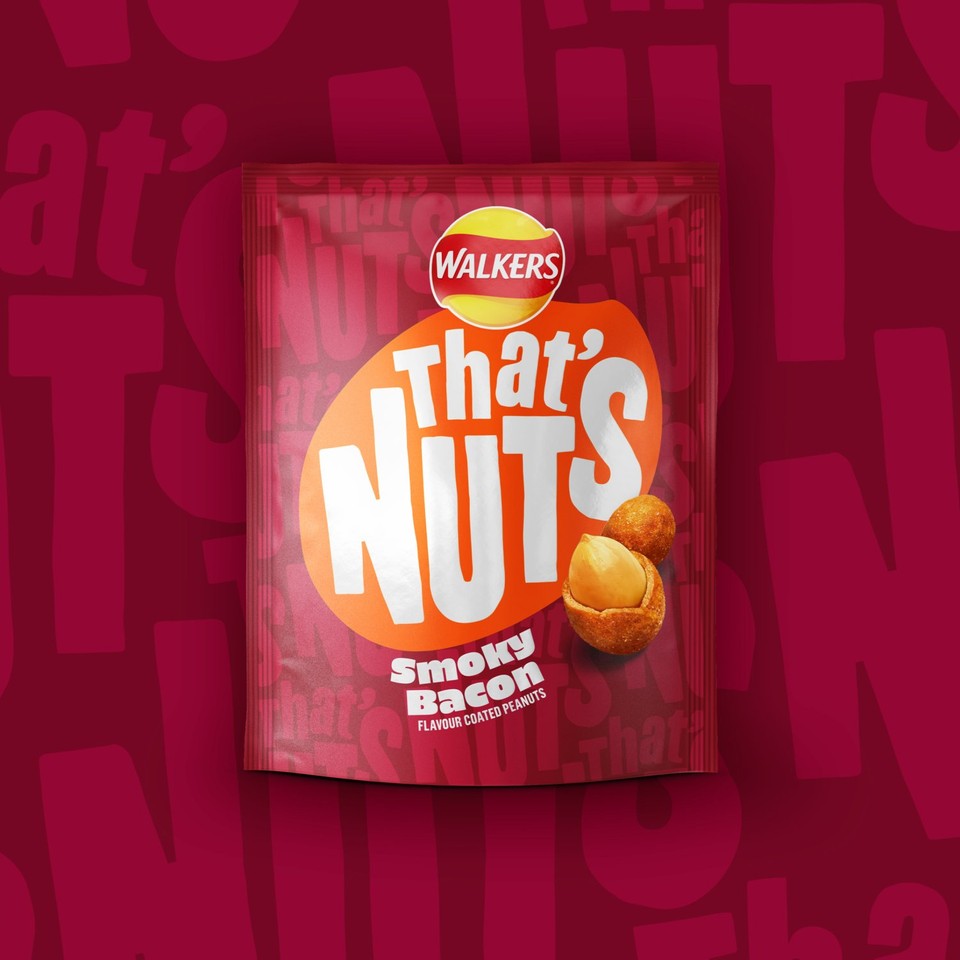 That's Nuts Walkers Smoky Bacon Sharing Coated Peanuts 160g - Morrisons Online Groceries & Offers