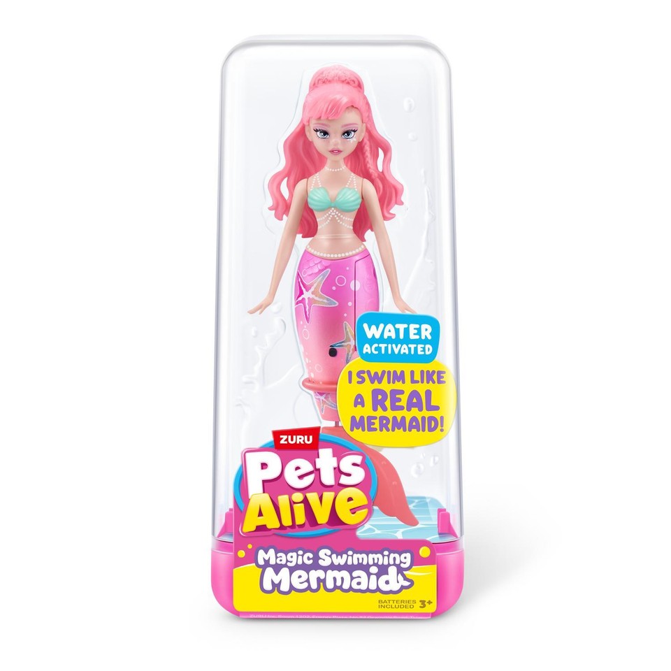 ZURU Pets Alive Magic Swimming Mermaid - Morrisons Online Groceries ...