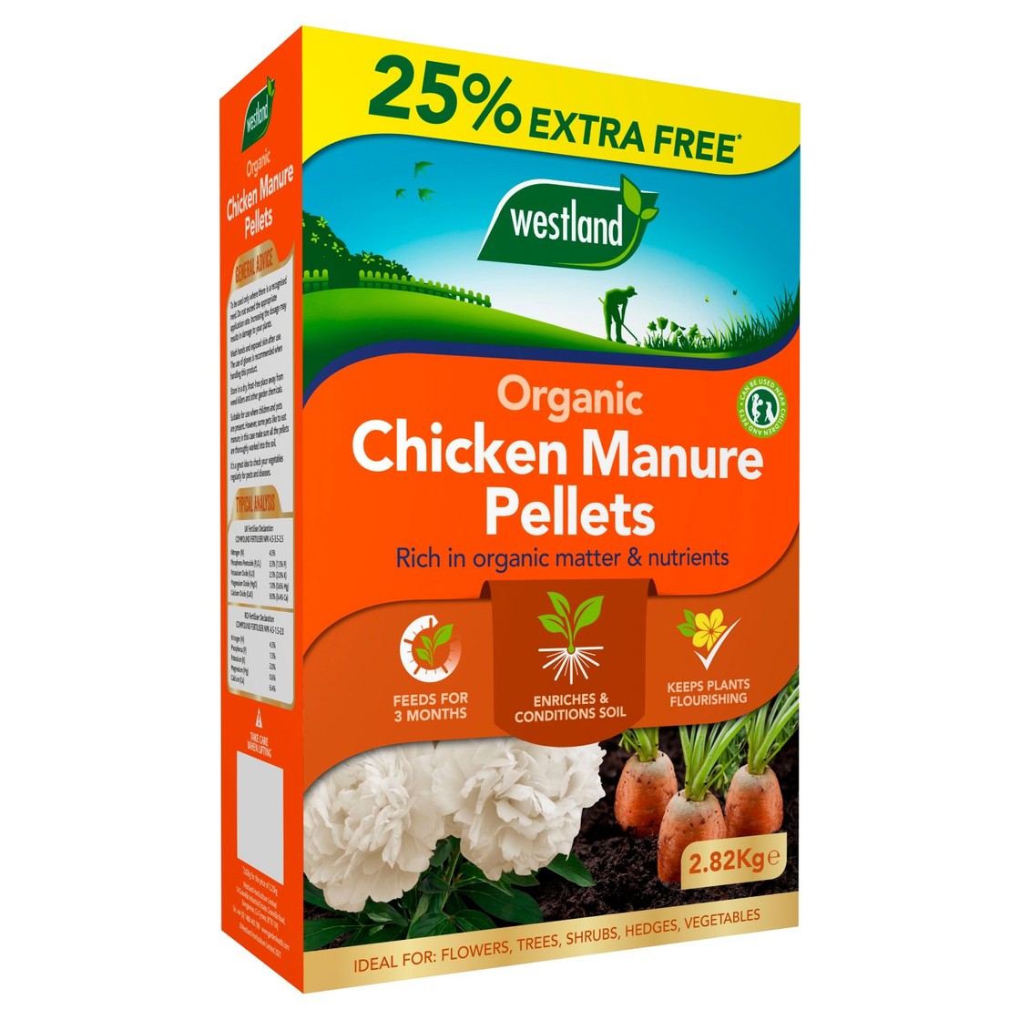Westland Organic Chicken Manure Pellets 2.82kg - Morrisons Online ...