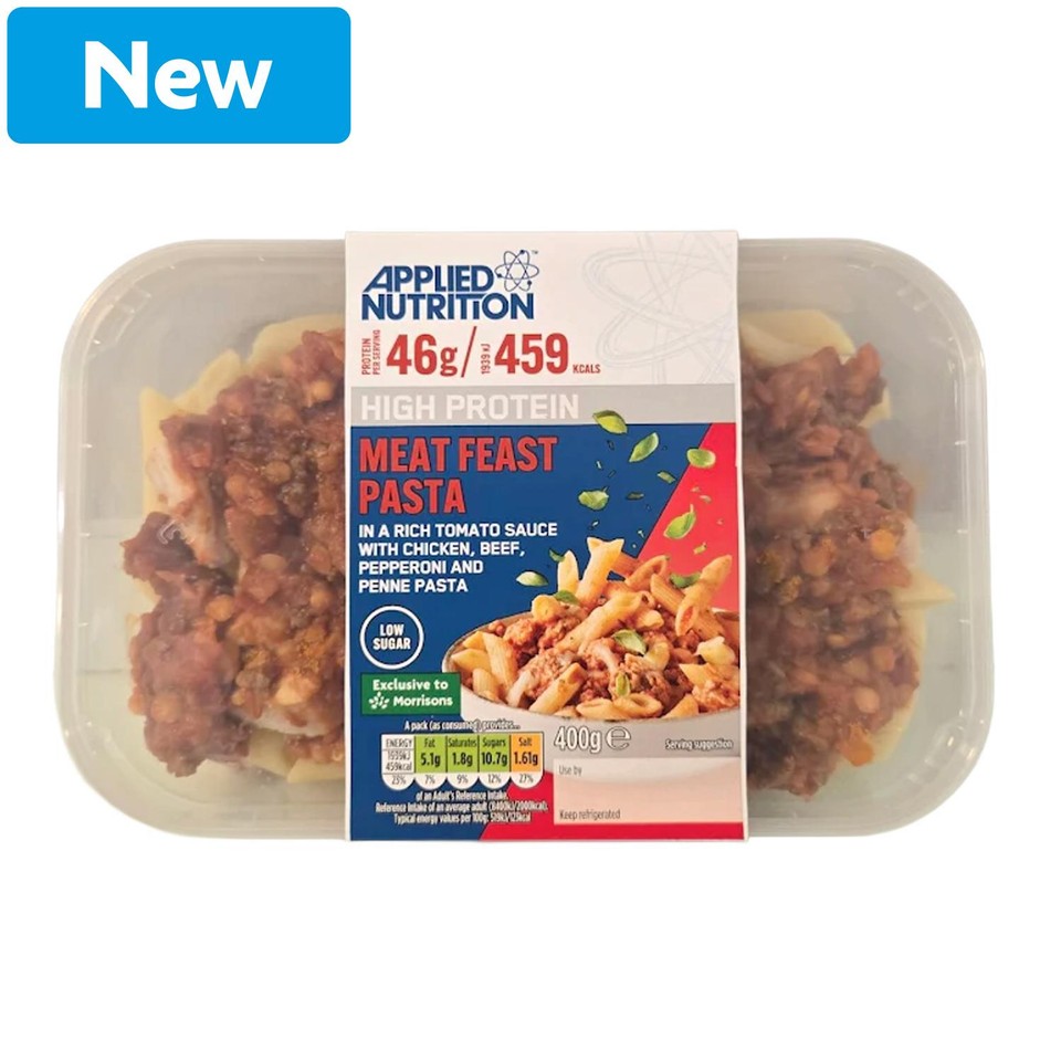 Applied Nutrition High Protein Meat Feast Pasta 400g - Morrisons Online ...
