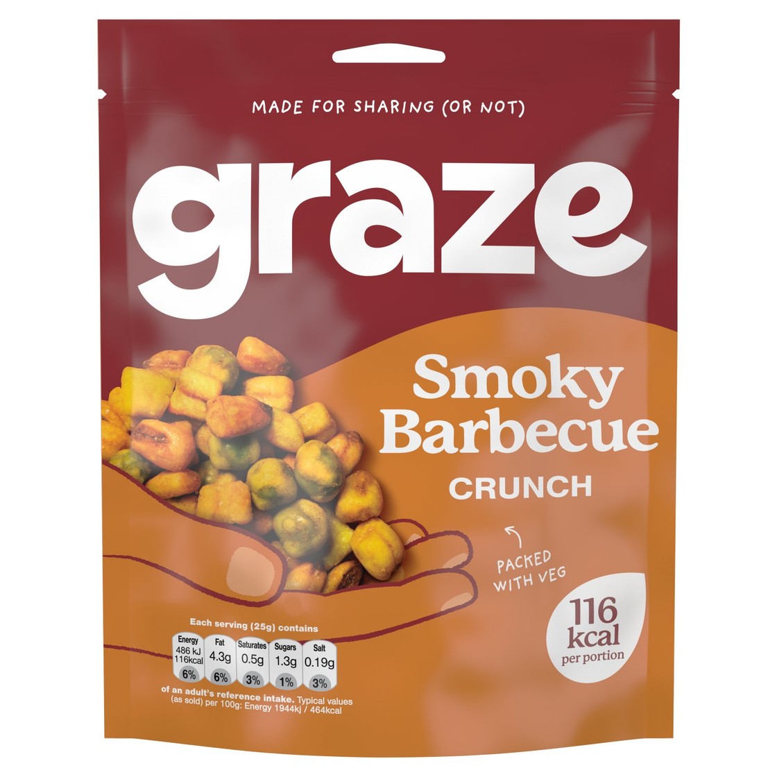 Graze Smoky BBQ Crunch Mix Sharing Bag Snack 100g - Morrisons Online ...