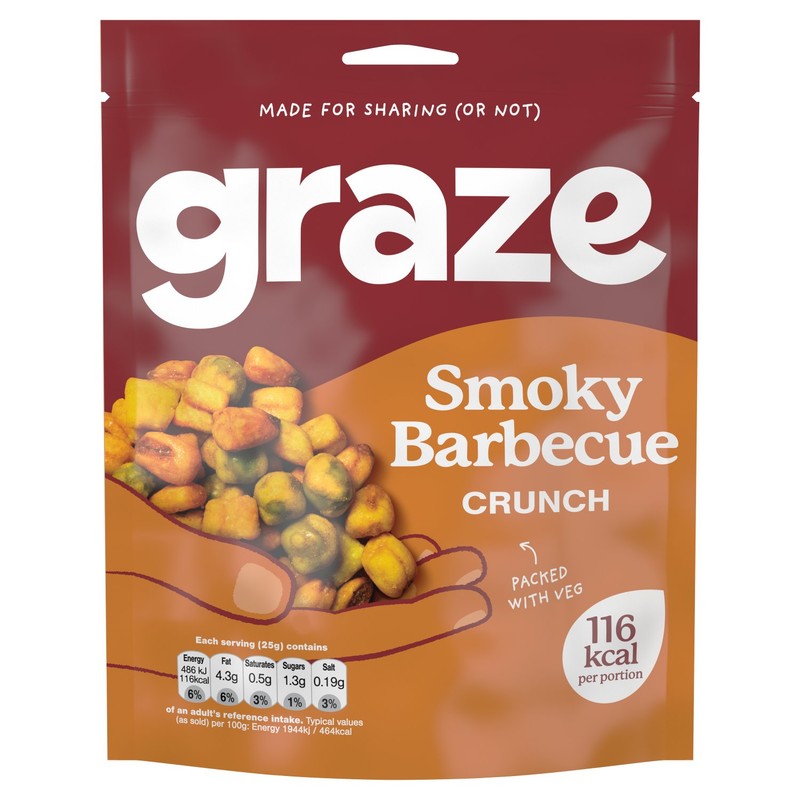 Graze Smoky BBQ Crunch Mix Sharing Bag Snack 100g - Morrisons Online ...