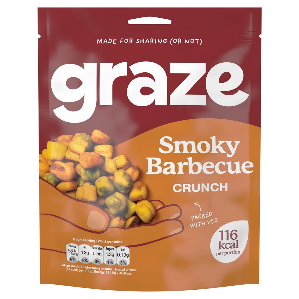 Graze Smoky BBQ Crunch Mix Sharing Bag Snack 100g - Morrisons Online ...