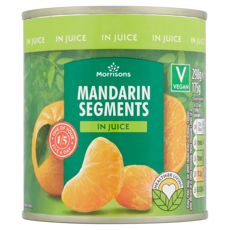 Morrisons Mandarins In Juice (298g) - Morrisons Online Groceries & Offers