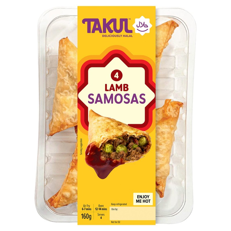 Takul Halal Kitchen 4 Lamb Samosas - Morrisons Online Groceries & Offers