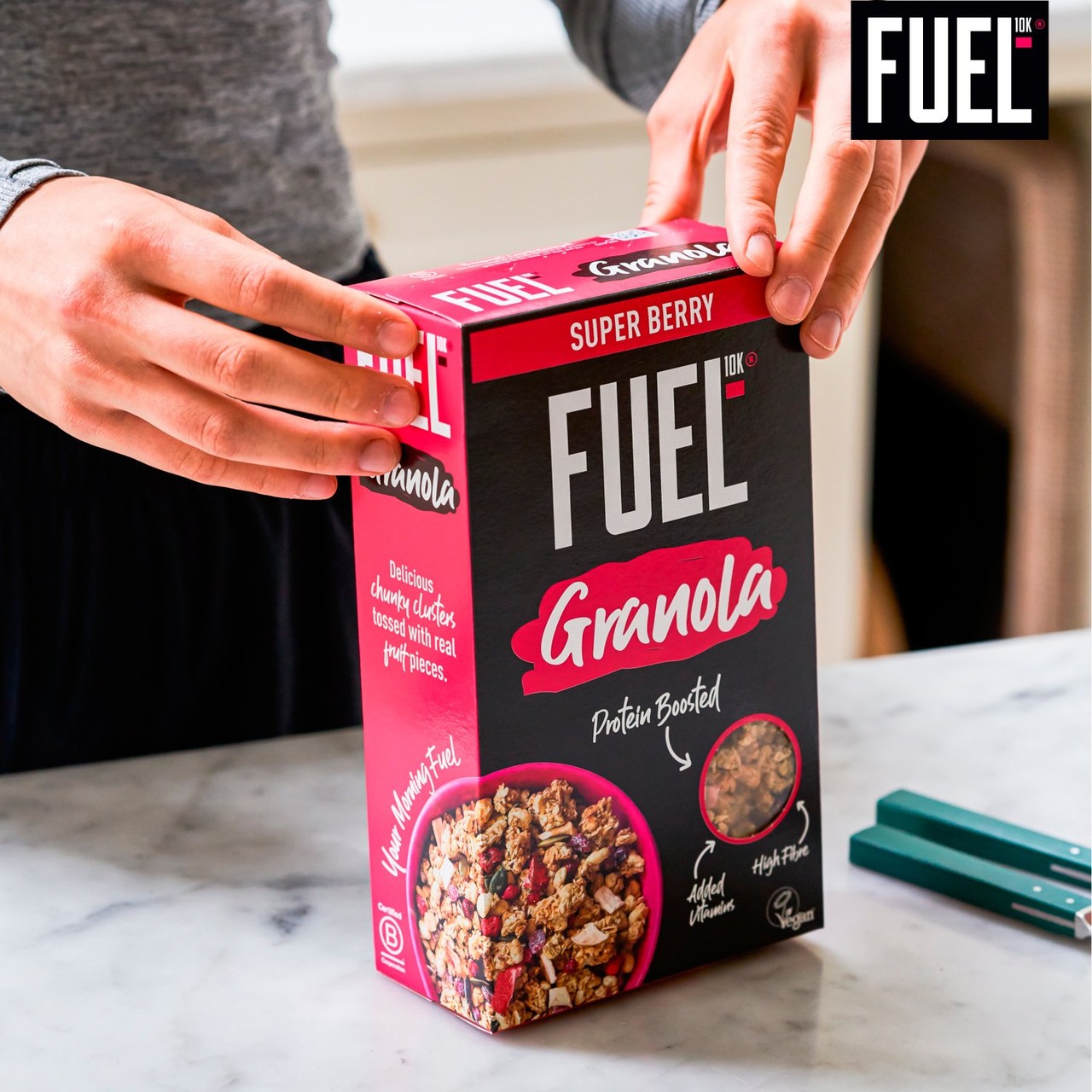 FUEL10K Super Berry Protein Granola Breakfast Cereal 400g - Morrisons ...