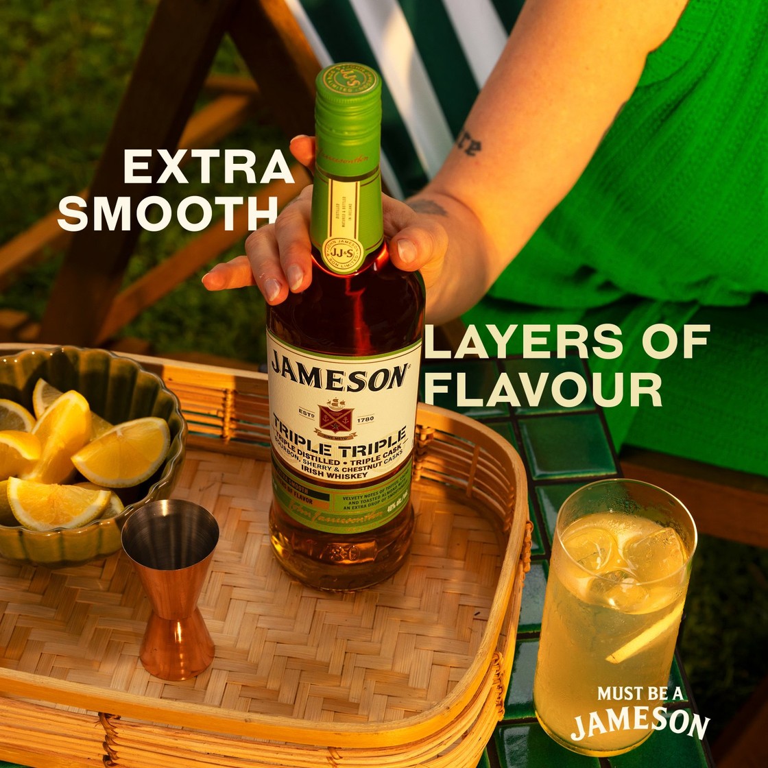 Jameson Triple Triple Blended Irish Whiskey (Abv 40%) 70cl - Morrisons ...