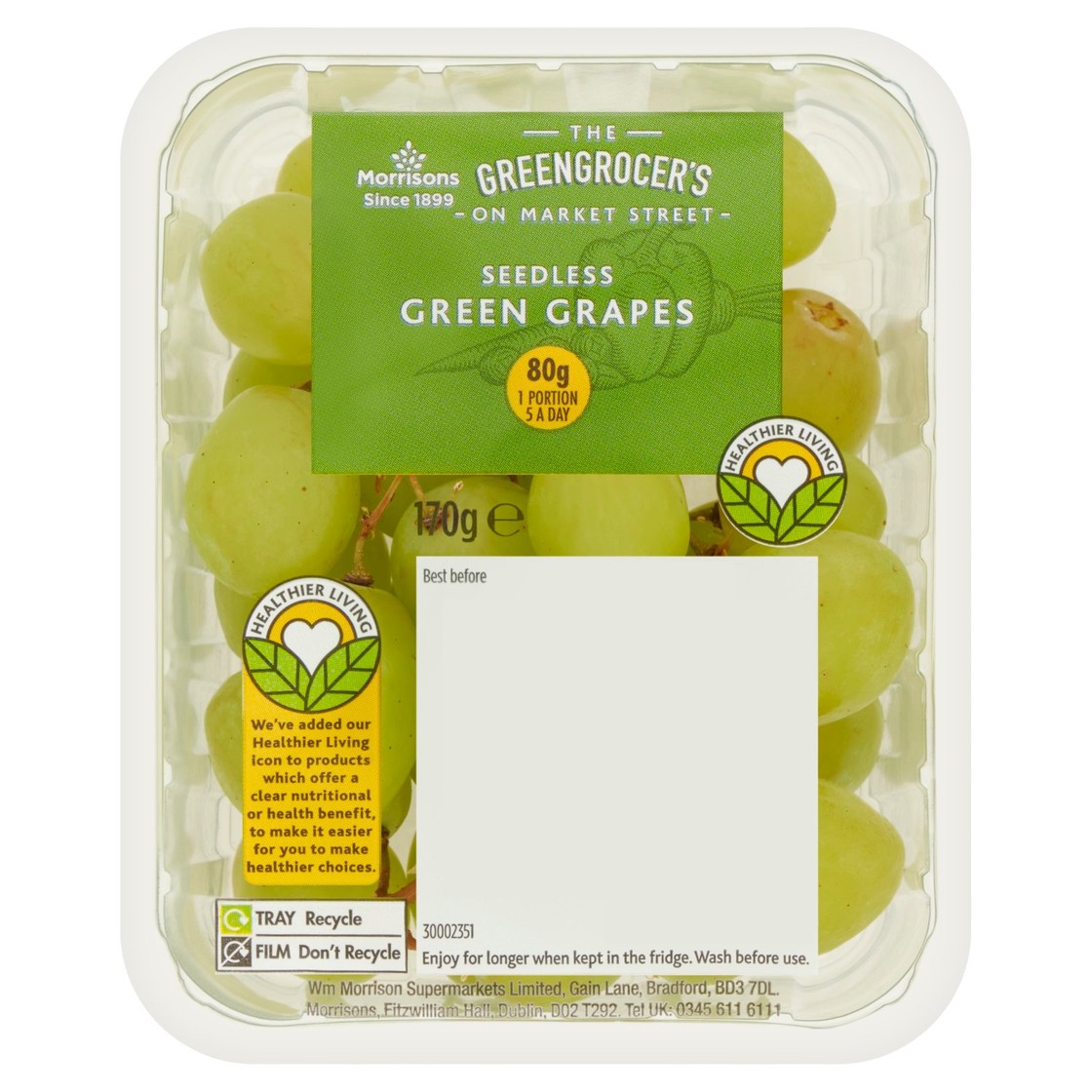 Morrisons Green Grapes - Morrisons Online Groceries & Offers