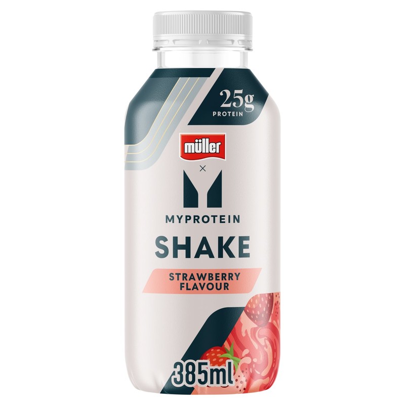 Muller x MyProtein Strawberry High Protein Shake 385ml - Morrisons ...