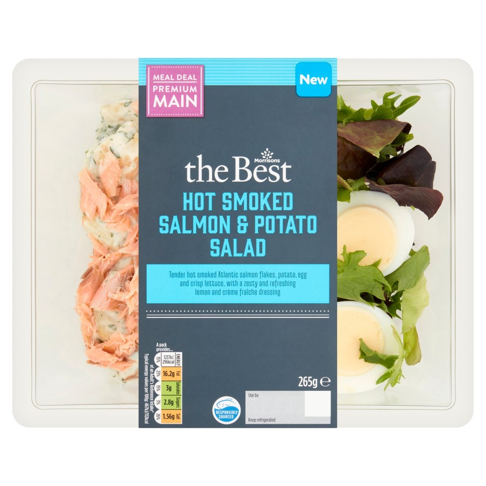 Morrisons The Best Hot Smoked Salmon & Potato Salad 265g - Morrisons ...