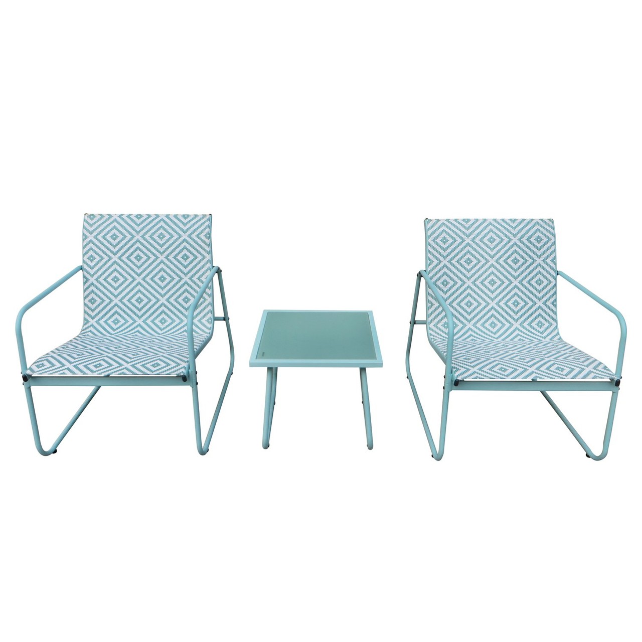 Nutmeg Blue Tile Patio Set Of 3 - Morrisons Online Groceries & Offers