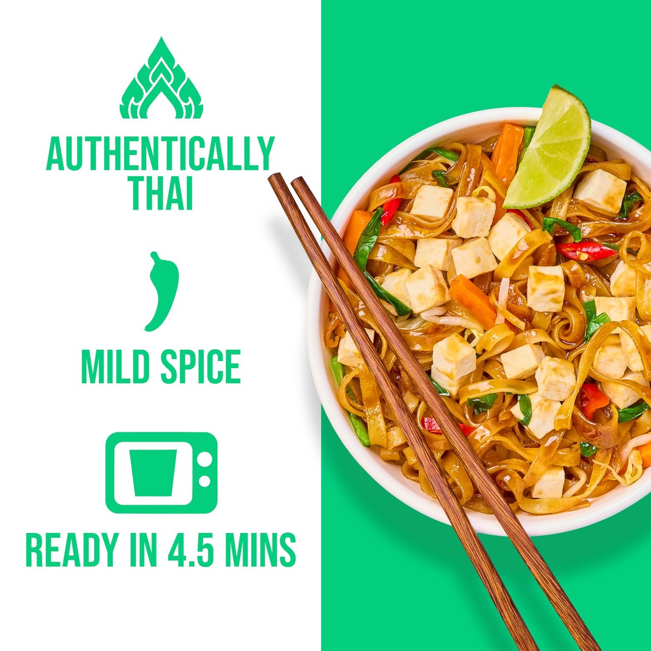 Kitchen Joy Thai Cube Vegetable Pad Thai 320g - Morrisons Online ...