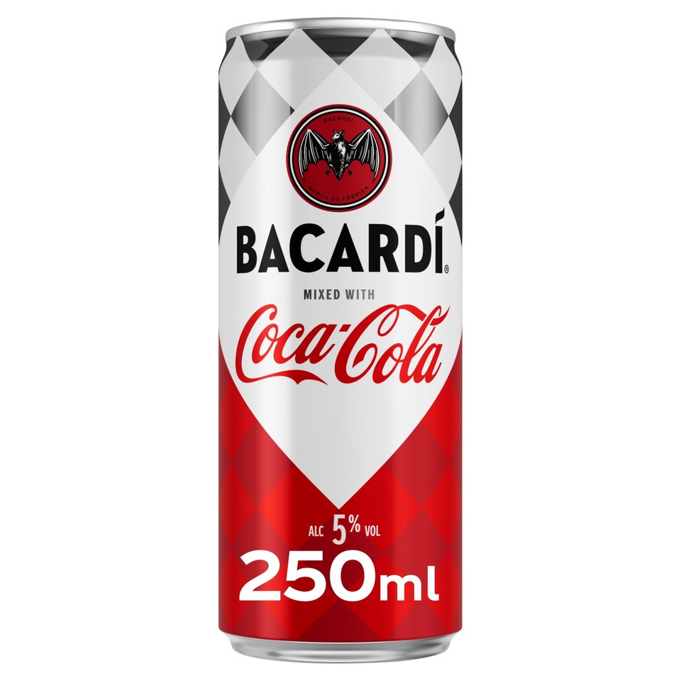 Bacardi & Coca-Cola 250ml - Morrisons Online Groceries & Offers